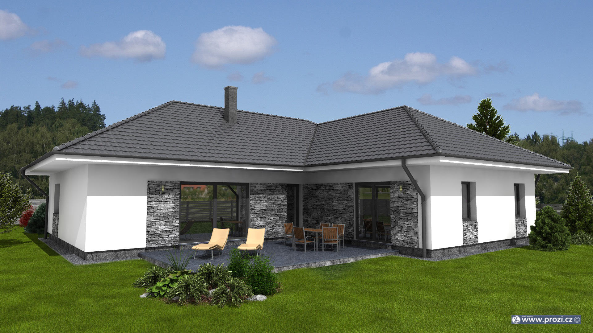 Projekty rodinných domů - individuální a typové projekty - PROZI projekt